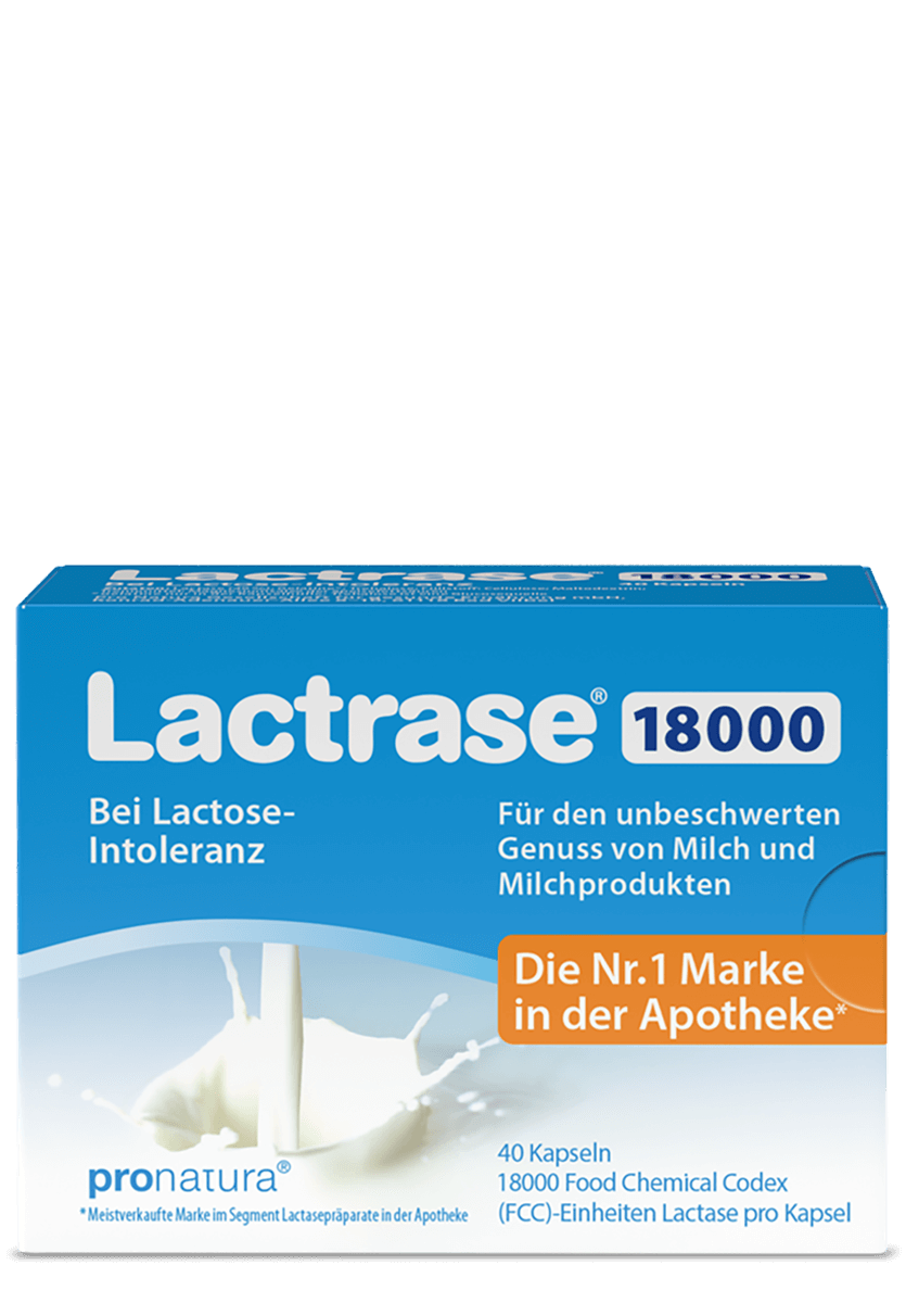 Lactrase® 18000 - Laktase Tabletten & Kapseln