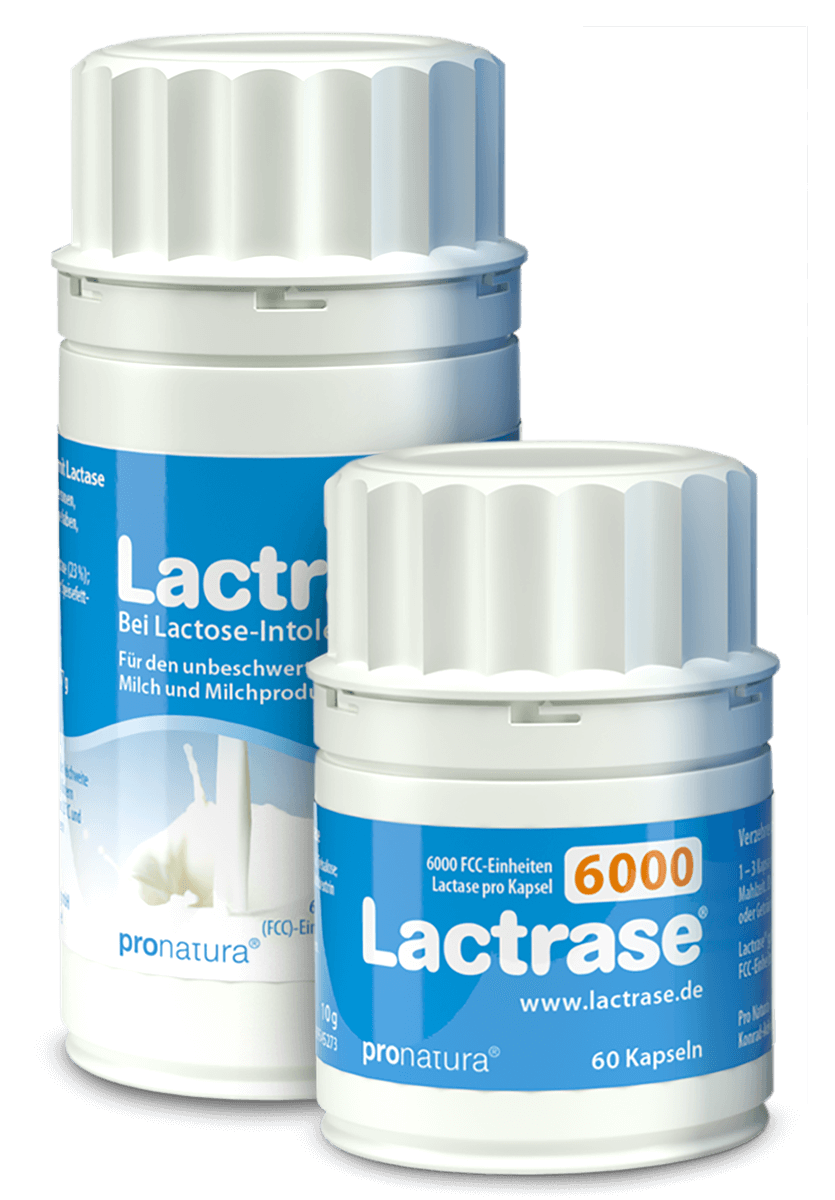 Lactrase® 6000 - Laktase Tabletten & Kapseln